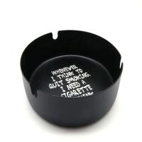 China American Style Stainless Steel Cigar Ashtray for Bar/KTV in Portable Opp Bag White Box for sale