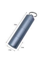 China Stainless Steel Round Pill Container Outdoor Survival Waterproof Capsule Seal Bottle for sale
