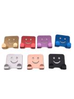 China Smiling Face Aluminum Heavy Duty, Self Adhesive Strong Aluminum Wall Hanger Hooks for sale