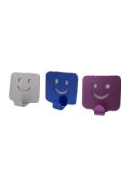 China Smiling Face Aluminum Heavy Duty, Self Adhesive Strong Aluminum Wall Hanger Hooks for sale