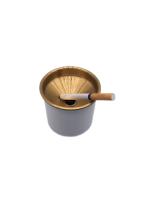 China Indoor Creative Gifts Custom Funnel Type Anti-Fly Ash Stainless Cigar Ashtray 7.6*7cm for sale