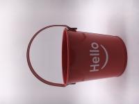 China Customized Size Tin Ice Bucket With Handle for Party and Home Decor in American Style for sale