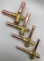 China Brass HVAC Service Valve for Vehicle AC Systems - 1/4