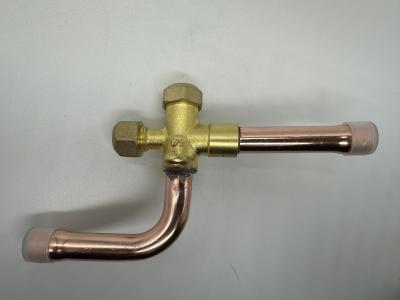 China HVAC Service Split Valve Brass Elbow 1/4