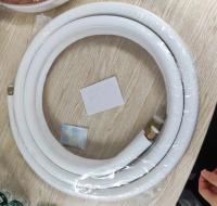 China 2-Side Wave AC Copper Connecting Tube 3M Length with 0.61mm/0.71mm Wall Thickness and 3/8-5/8
