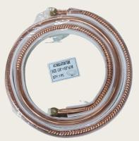 China 2-Side Wave AC Copper Connecting Tube 3M Length with 0.61mm/0.71mm Wall Thickness and 3/8-5/8
