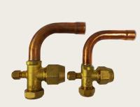 China Brass HVAC Service Valve for Vehicle AC Systems - 1/4