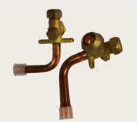 China Brass HVAC Service Valve for Vehicle AC Systems - 1/4
