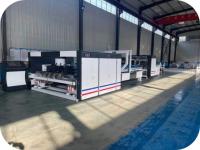 China Fully Automatic Double Pieces Box Folder Gluer Machine With Four Servos for sale