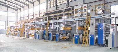 China 3 Layer 1600mm Corrugated Cardboard Production Line 120m/Min for sale