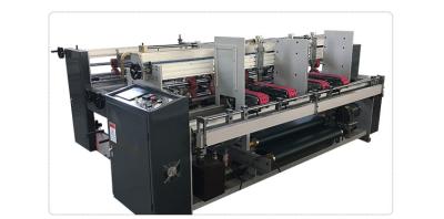 China Semi Auto Single Piece Carton Folder Gluer Machine Paper Bag Making Equipment for sale