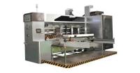 China Four Color Flexo Printing Slotting Die Cutting Machine With Automatic Lead Feeder for sale