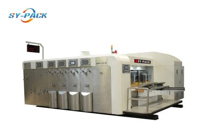 China OEM 1-5 Color Printer Slotter Die Cutter Machine With Stacker for sale