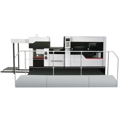 China 13.5KW Flat Bed Label Die Cutting Machine And Creasing Machine for sale