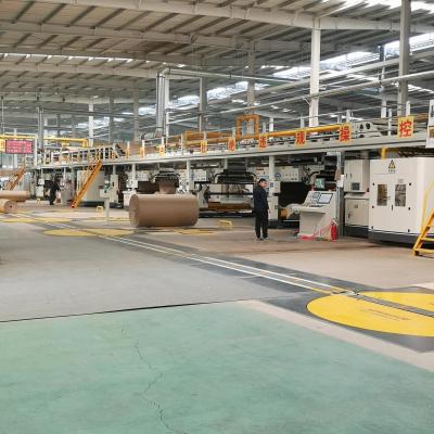 China Three Layer Corrugated Cardboard Production Line AC380V 50Hz 3PH for sale