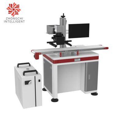 China Visual Positioning 355nm Green Laser Marking Machine 0.1mm Color Laser Engraving Machine 220V for sale