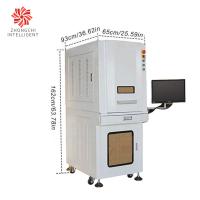 China 0.6mpa Fiber Metal Online Laser Marking Machine 0.6 - 4mm EZCAD Control for sale