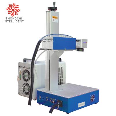 China 50W 20W 30W Portable Fiber Laser Engraving Machine / Mini Desktop Metal Engraving Printer for sale