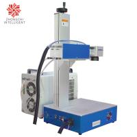 China 50W 20W 30W Portable Fiber Laser Engraving Machine / Mini Desktop Metal Engraving Printer for sale