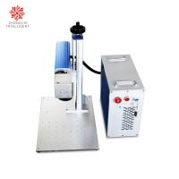 China Pulsed Portable Mini Fiber Desktop Laser Marking Machine 0.1mm Mark Line Width for sale