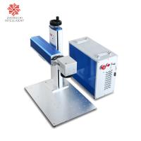 China Pulsed Portable Mini Fiber Desktop Laser Marking Machine 0.1mm Mark Line Width for sale