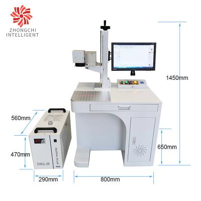 China 3W Laser Printing Equipment  200*200mm 5W UV Fiber Laser Machine Desktop For Sunglass Pen for sale