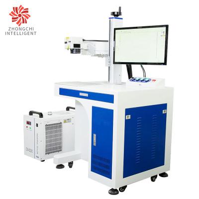 China Nonmetal Ultraviolet Laser Marking Machine 8W , 100*100mm Glass Laser Engraving Machine for sale