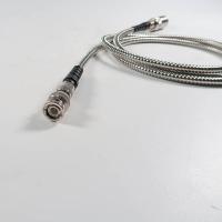 China Armored Stainless Steel Ultrasound Transducer Cable BNC to UHF 6 ft for Flaw Detector for sale