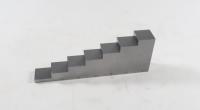 China 7 Step Ultrasonic Calibration Block 1018 Steel Test Block 5-50mm with Certificate and Suitcase for sale