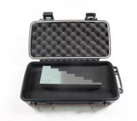 China 7 Step Ultrasonic Calibration Block 1018 Steel Test Block 5-50mm with Certificate and Suitcase for sale
