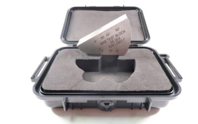 China ASTM E164-2013 NDT MAB Angle Beam ROMPAS Calibration Block 30-70 Degree Ultrasonic Inspection for sale