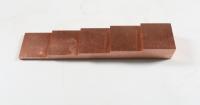 China 5-step wedge test block 2.5-12.5mm calibration copper alloy block for sale