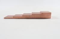 China 5-step wedge test block 2.5-12.5mm calibration copper alloy block for sale