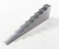 China 1018 Steel 9 Step Wedge Test Block 0.1-2 Inch Calibration Block with Orange Case for sale