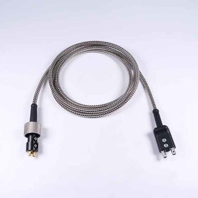 China Krautkramer Ultrasonic Thickness Cable Dual Mini-Lemo to Lemo-00 Double Plug 4.9 Ft for sale