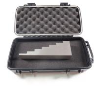 China 7 Step Test Block 1018 Steel Thickness 5mm to 50mm Step Size 20x20mm for sale