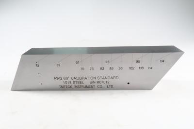 China NDT AWS 14.4  60° Test Block Ultrasonic Calibration Block for sale