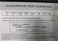 China Shore Hardness Test Block Type A 50x50x8mm for Durometer Calibration of Rubber and Plastics for sale