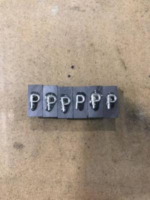 China Acrylic Lead Letters for X-ray Markers 7×4×1mm with Custom Sizing Options and Factory Direct Pricing for sale