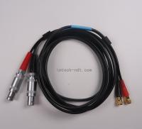 China SEKM2 Ultrasonic Lemo1 To Microdot Cable Krautkramer SEKM2 Dual RG-174 Cable for sale