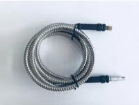 China Stainless Steel Armored Ultrasonic Cable Compatible with LEMO 00 to Microdot 1.8m for sale