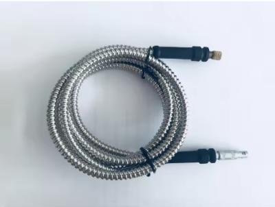 China Stainless Steel Armored Ultrasonic Cable Compatible with LEMO 00 to Microdot 1.8m for sale