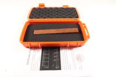 China Copper 8 Step Ultrasonic Calibration Block 1mm to 8mm Thickness NDT Test Block for sale