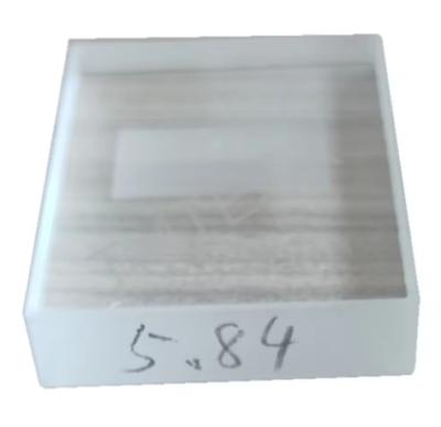 China Optical Glass Roughness Test Reference Block Ra 0.1-6.4um Multi-Engraved Lines Square Wave for sale