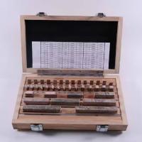 China Certificated Steel Gage Block Set 38 Pcs Grade 0 Slip Jo Blocks 1-100mm for sale