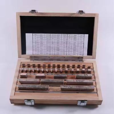 China Certificated Steel Gage Block Set 38 Pcs Grade 0 Slip Jo Blocks 1-100mm for sale