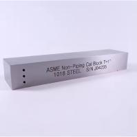 China ASME 1018 Steel Calibration Block 1 Inch Thickness for UT Shear Wave Non-Piping Type for sale