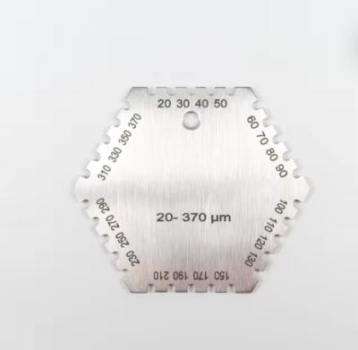 China TMTECK 370 Wet Film Gauge 20-370μm Stainless Steel Film Comb for sale