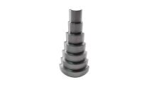 China 7 Step Pipe Test Block Circular Tube Stepped Block 2.5-30mm 1018 Carbon Steel for sale