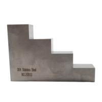 China 304 Stainless Steel 4 Step Calibration Block with 0.5-1.0-1.5-2.0 Inch Thickness for Ultrasonic Thickness Gauge for sale